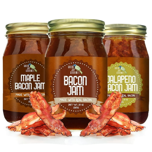 Bacon Jam Sampler Pack - Classic Spread for Burgers, Sandwiches, Toast ...