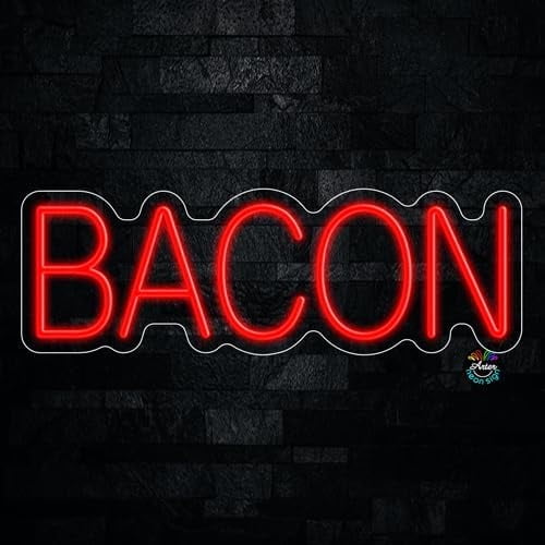 Bacon LED Neon Sign 24"L x 8"H #32042 - Walmart.com
