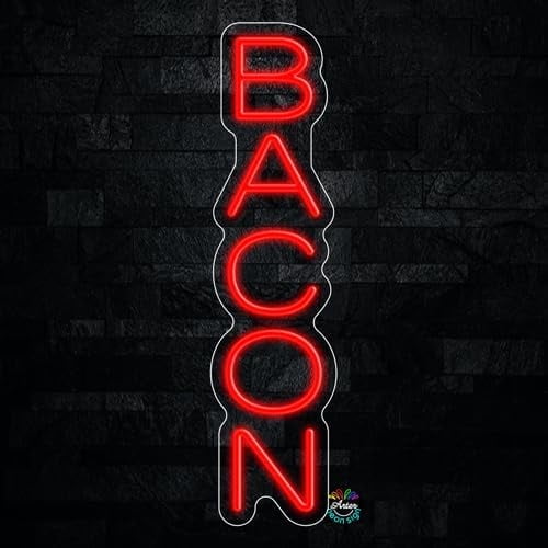 Bacon LED Neon Sign 6"L x 24"H #32043 - Walmart.com