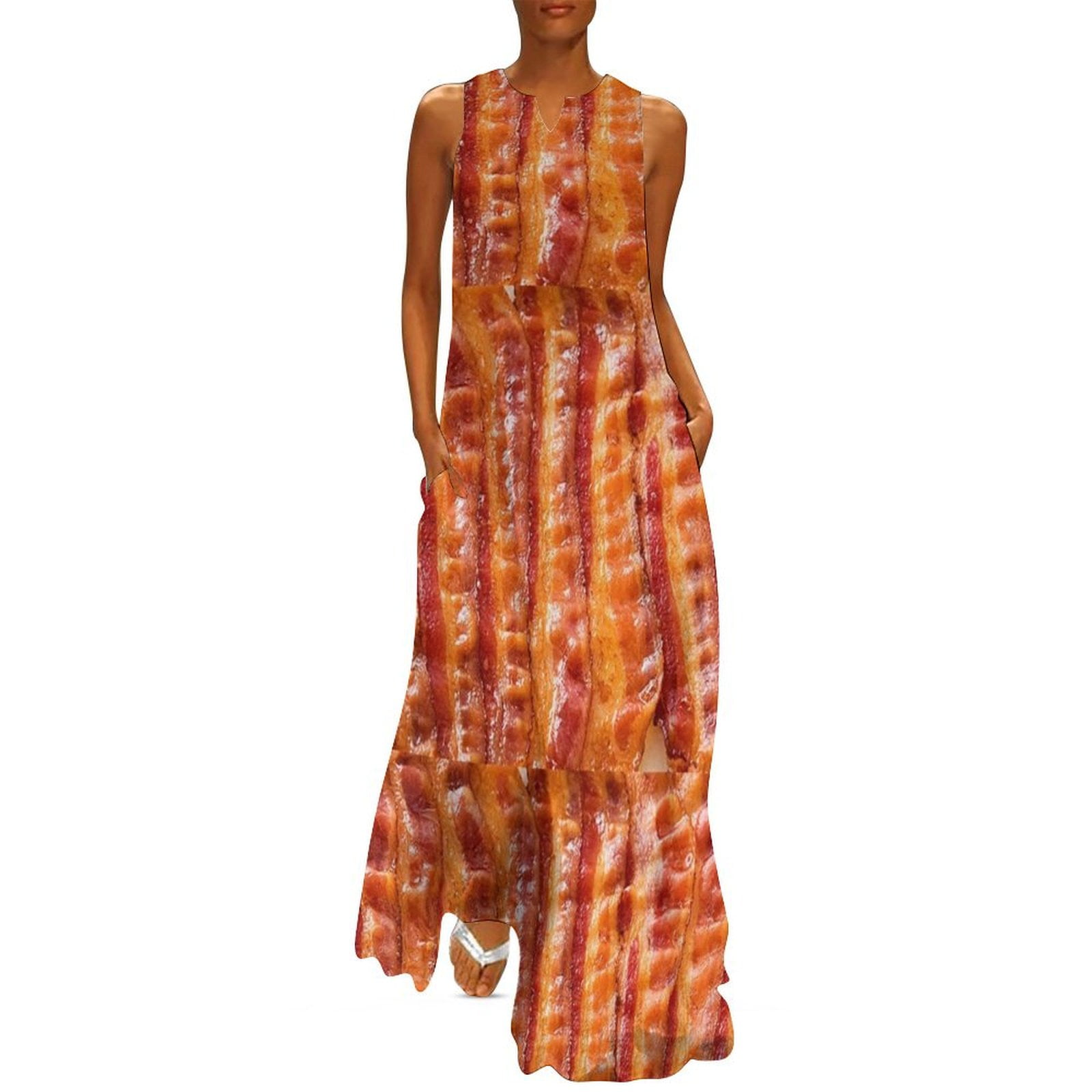 Bacon! Lot"s of Bacon! Wrapped in Bacon! Long Dress party dresses woman ...