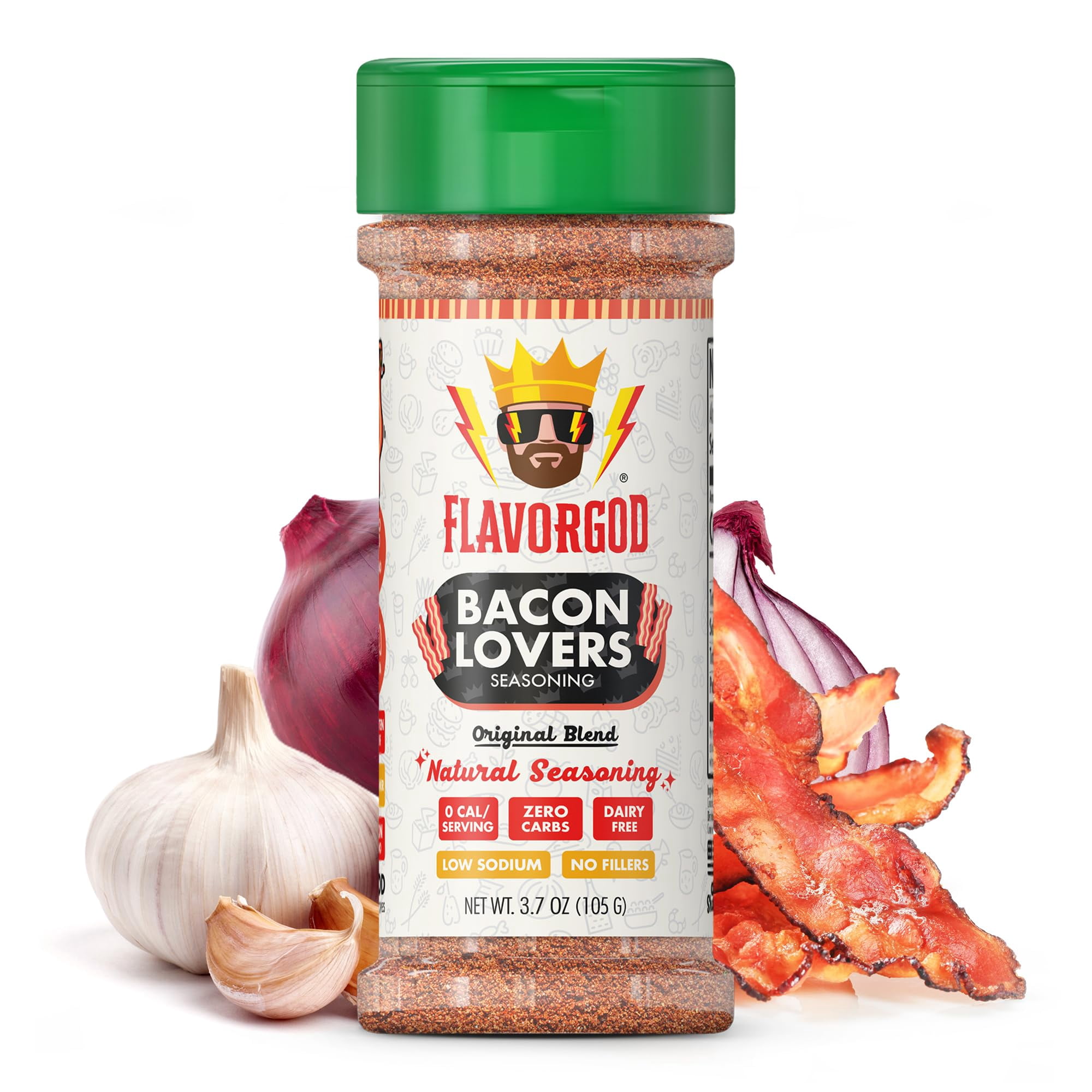 Bacon Lovers Seasoning Mix DEF29 by Flavor God - Spice Blend for Beef ...