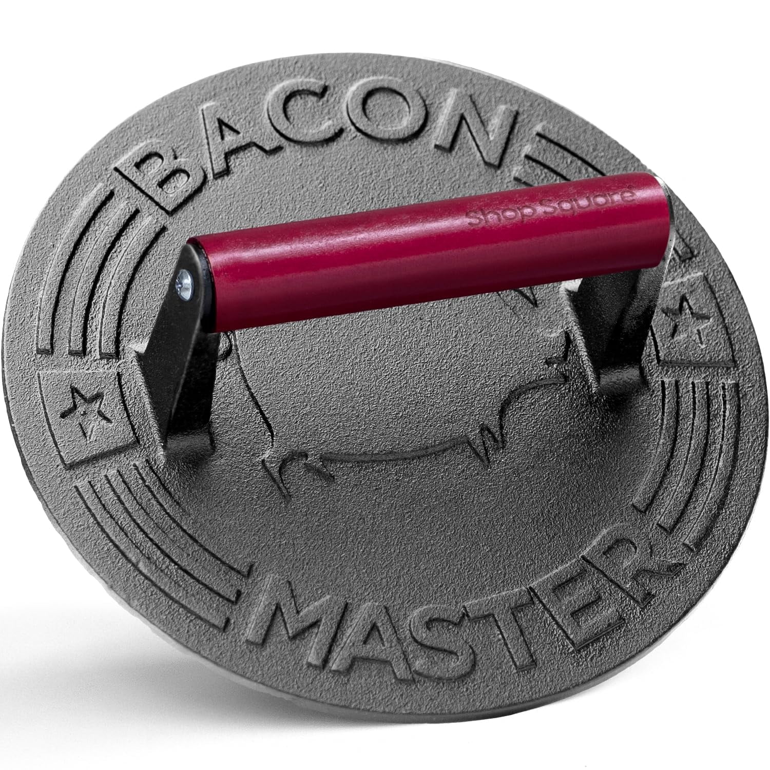 Bacon Master Cast Iron Bacon Press, 8.5-Inch Bacon Press for Griddle ...