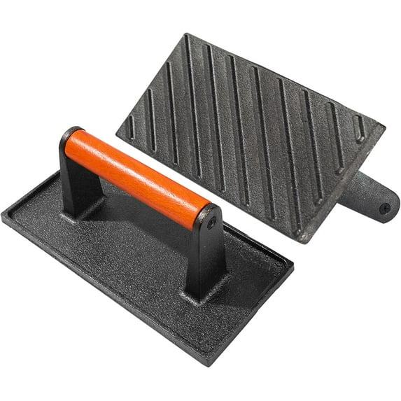 Bacon Press, Griddle Press, Grill Press, Meat Press, cast Iron Grill ...