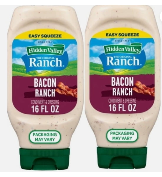 Bacon Ranch Condiment and Dressing, 2 Bottles, 16 oz Each - Walmart.com
