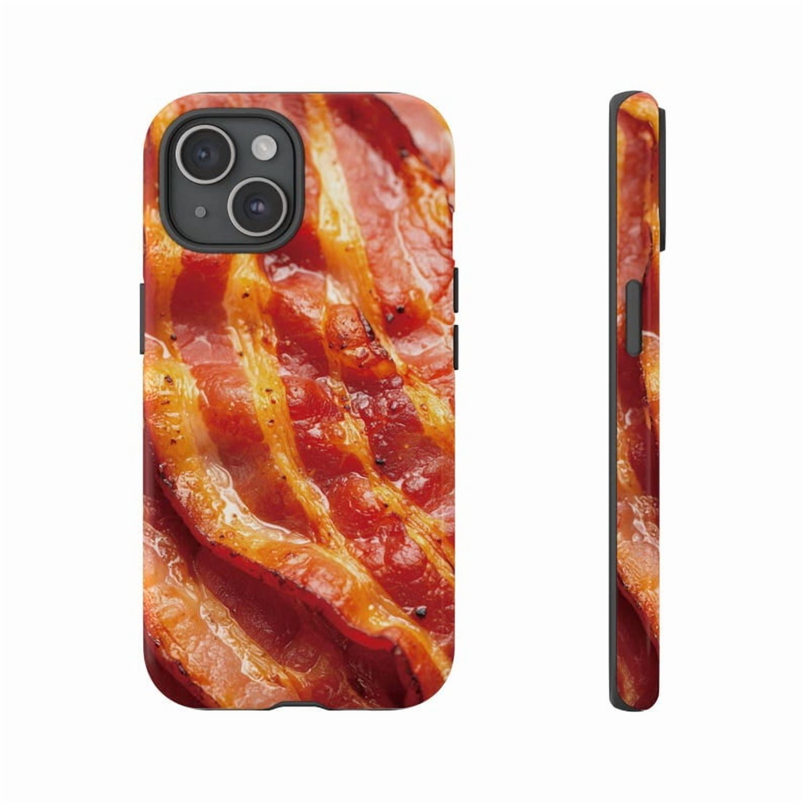 Bacon Slice Phone Case – Savory Print Gift for Food Lovers iPhone 11–17 ...