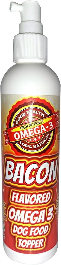 Bacon Spray Dog Food Topper - 8 oz | Omega 3 Enriched Natural Flavor ...