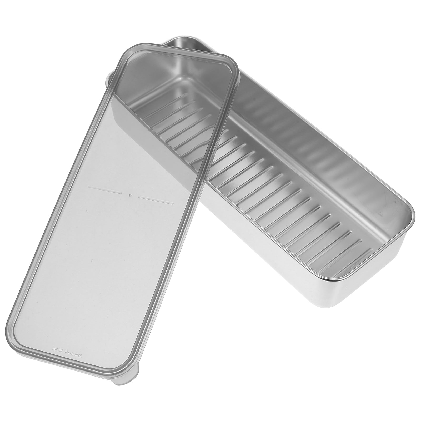 Stainless Steel Bacon Storage Box 2pcs Crisper Container - Walmart.com