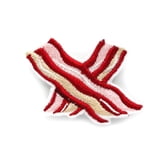 Bacon Strips Iron On Embroidered Patch - Walmart.com