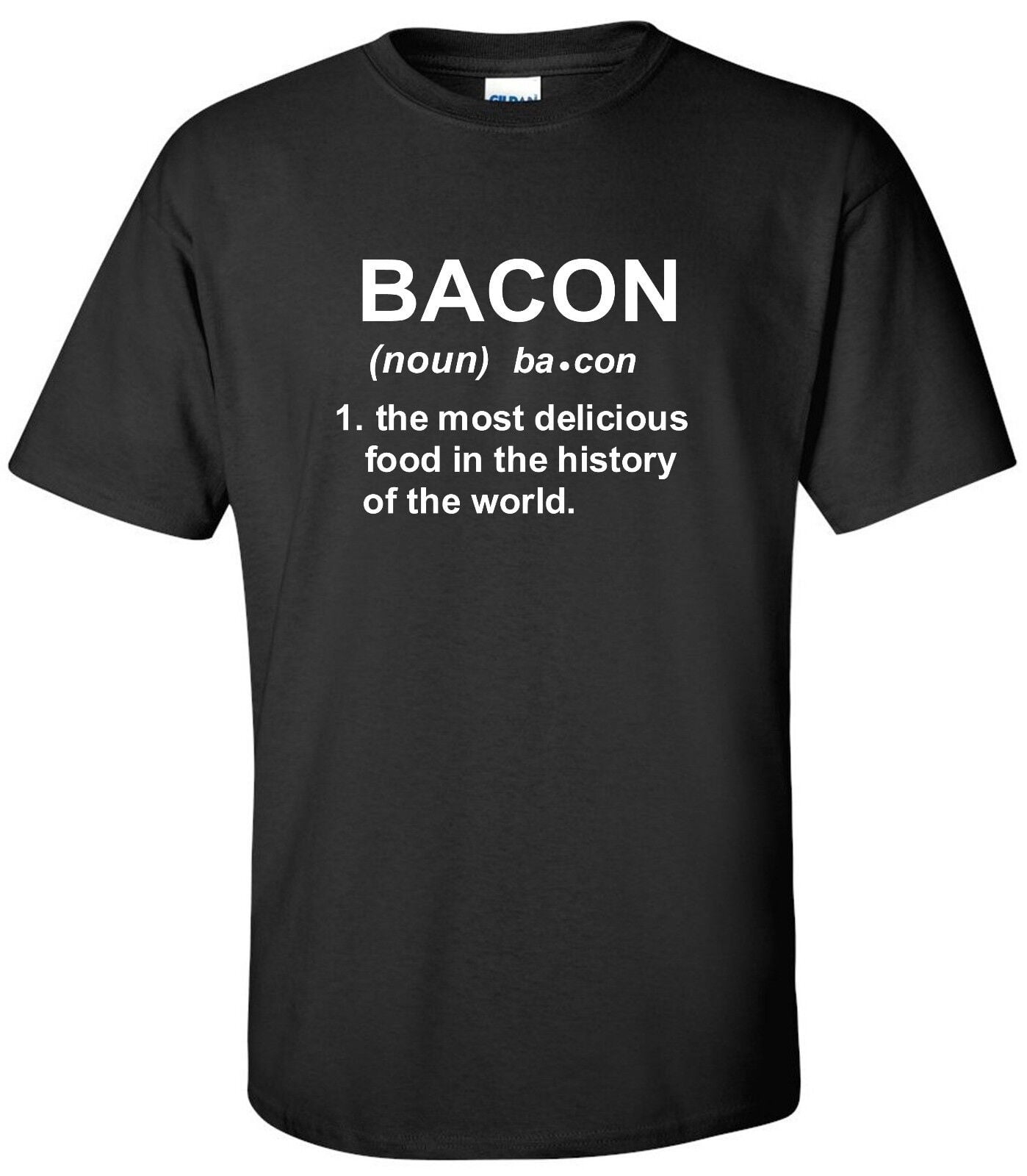 Bacon T-Shirt Funny Dictionary Definition Cook Chef BBQ Comedy Humor ...