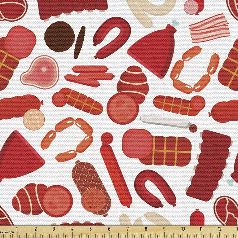 bacon pattern fabric