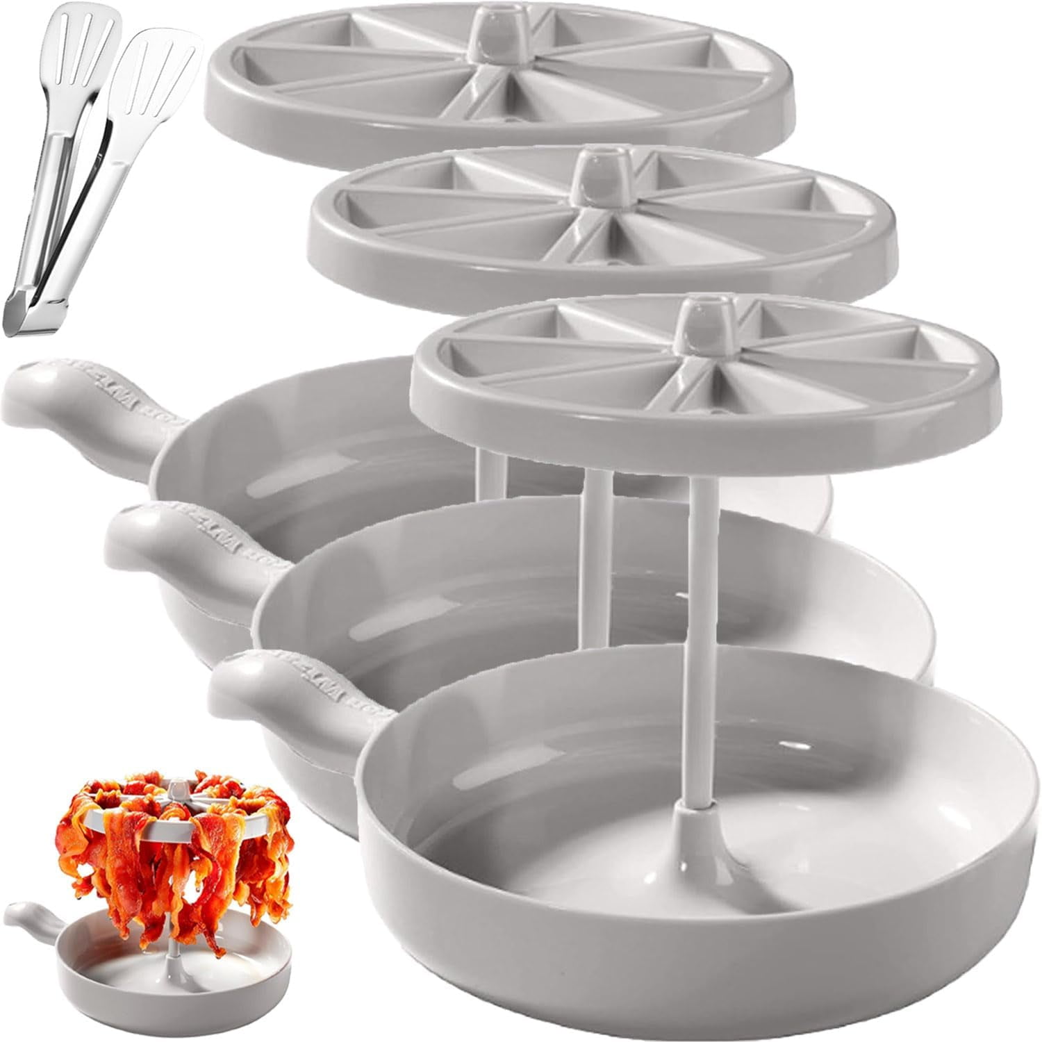 Bacon Wizard Microwave Crispy Bacon Maker, Microwave Bacon Cooker ...