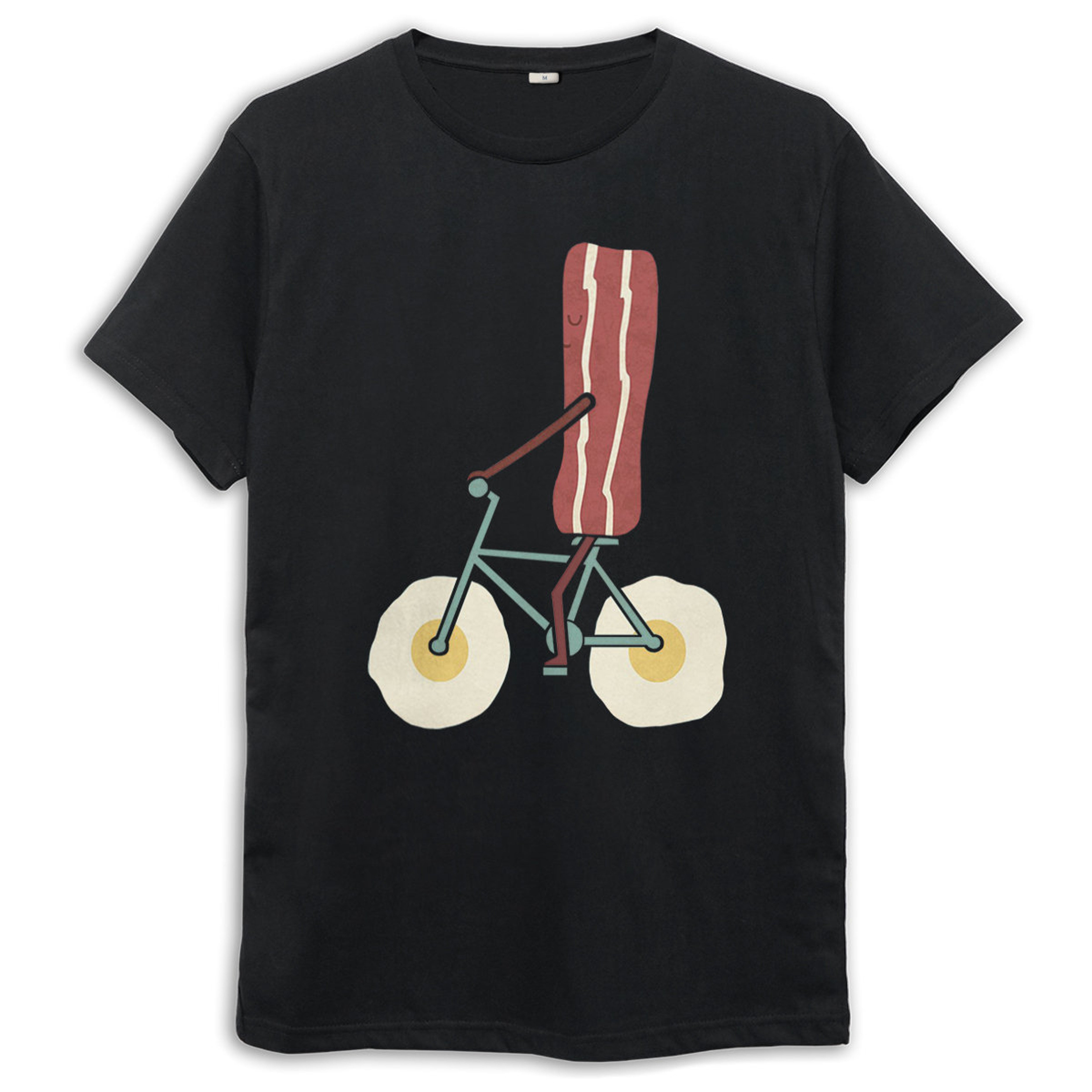 Bacon and Eggs Bike Funny T-Shirt, Men's and Women's Sizes (DSN-777169) - Walmart.com