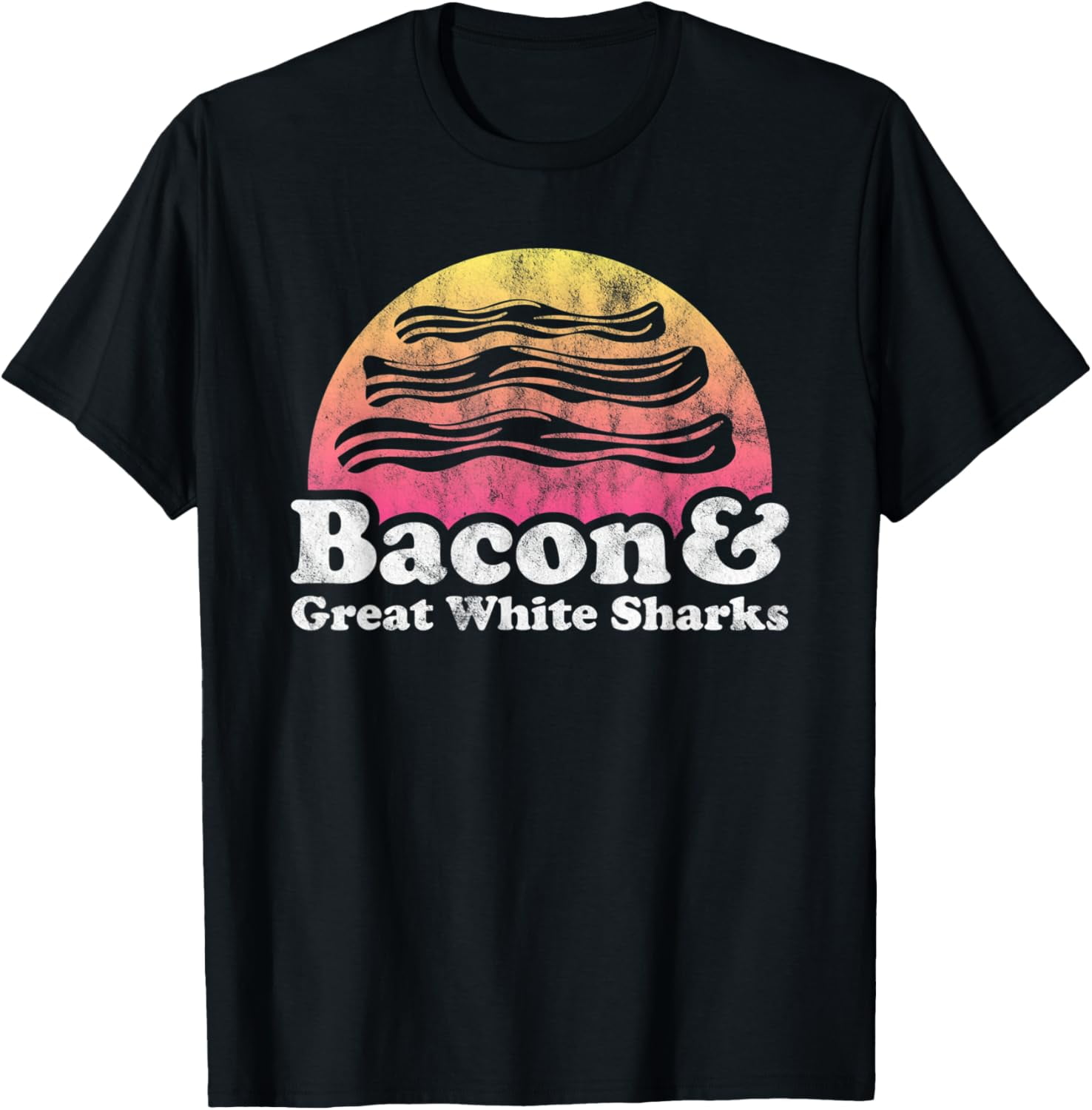 Bacon and Great White Shark or Great White Shark T-Shirt - Walmart.com