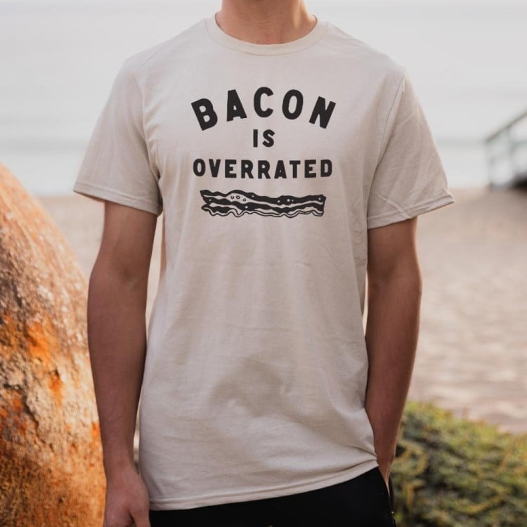 Bacon is Overrated Unisex T-Shirt Tee Sweatshirt Hoodie Tank Top ...