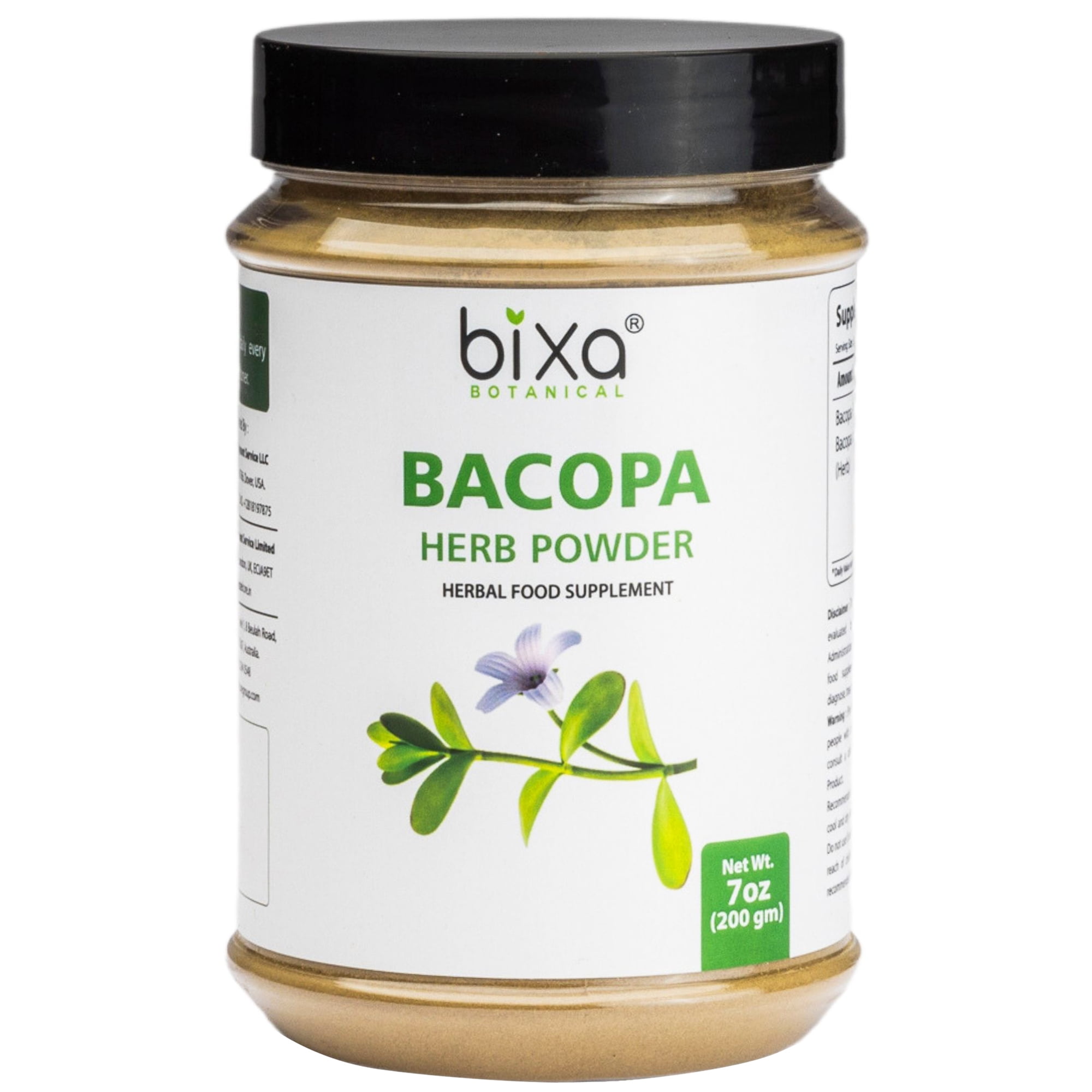 Bacopa Monnieri Powder ( Brahmi ) – 7 Oz / 200gm, | Ideal Brain Booster ...