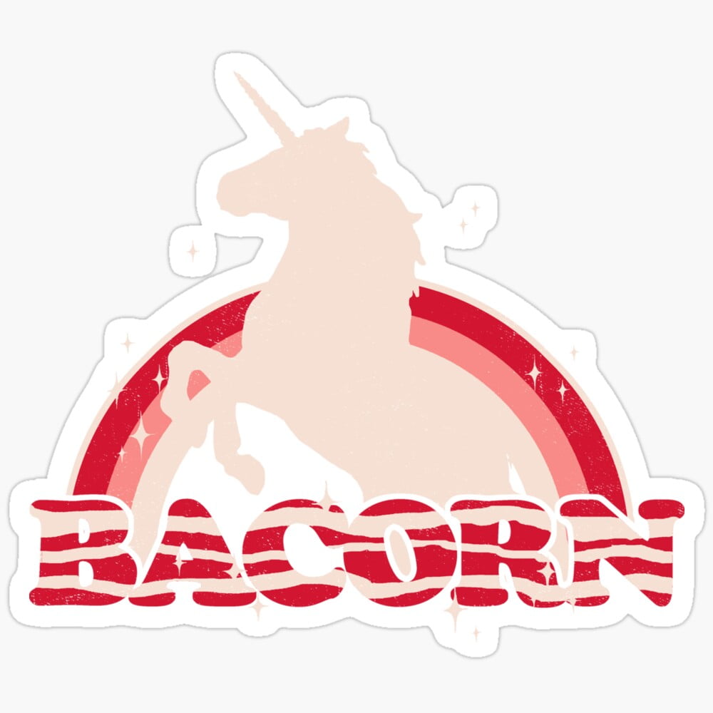 Bacorn Sticker Phone Decal Water Bottle Stickers Car Decals, Laptop ...