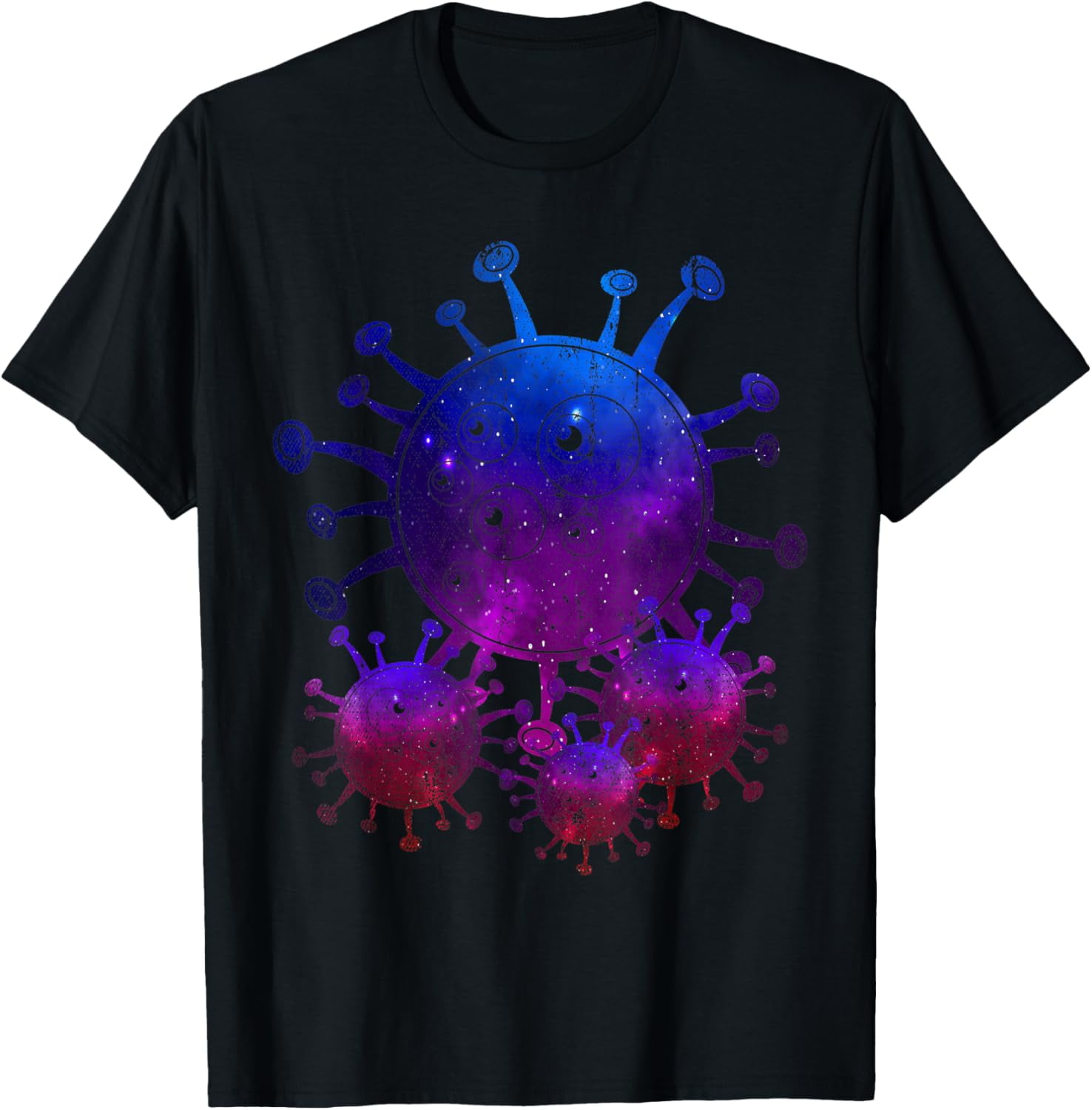Bacteria Science Biologist Microbiology Galaxy Bacteria T-Shirt ...