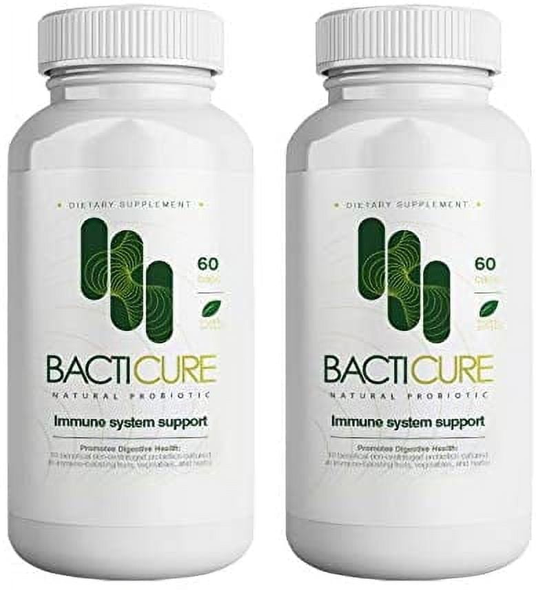 Bacticure, Natural Probiotic, Natural Product, Set of 2 Bottles, Total ...