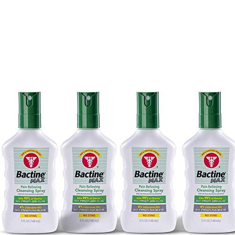 Bactine MAX First Aid Spray - Pain Relief Cleansing Spray with 4% ...