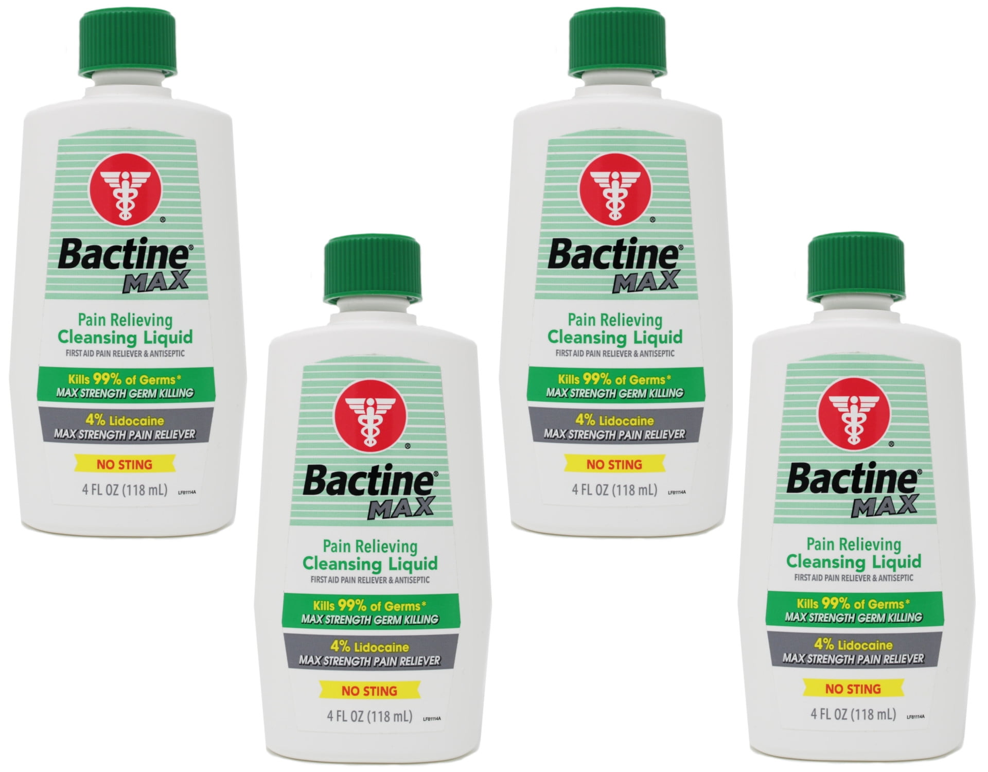 Bactine MAX Pain Relieving Cleansing Liquid, 4 oz, 2 Pack - Walmart.com