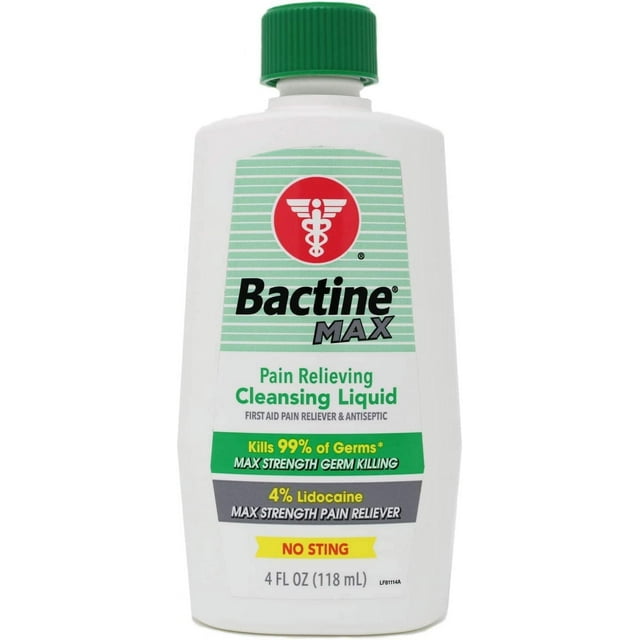 Bactine Max 4oz — First Aid Anesthetic & Antiseptic — Wound Care ...