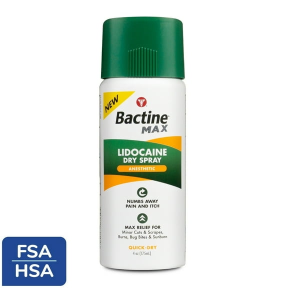 Bactine Pain Relieving Cleansing Spray, Antiseptic with Lidocaine, 5 oz ...