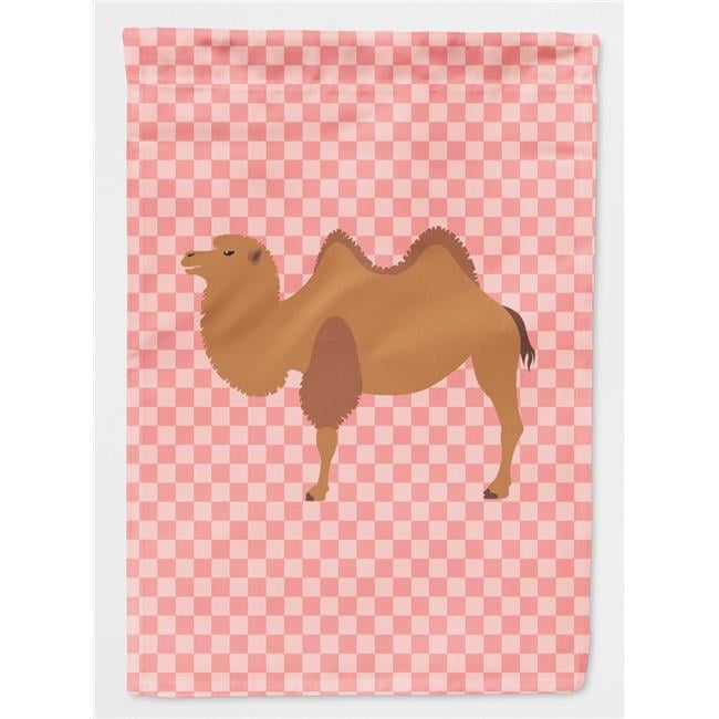 Bactrian Camel Pink Check Flag Garden Size - Walmart.com
