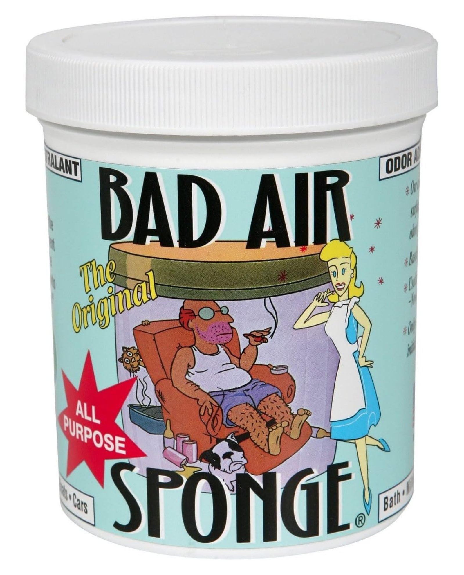 Bad Air Sponge Odor Neutralant Neutralizes and Absorbs Odors 14oz (Pack ...