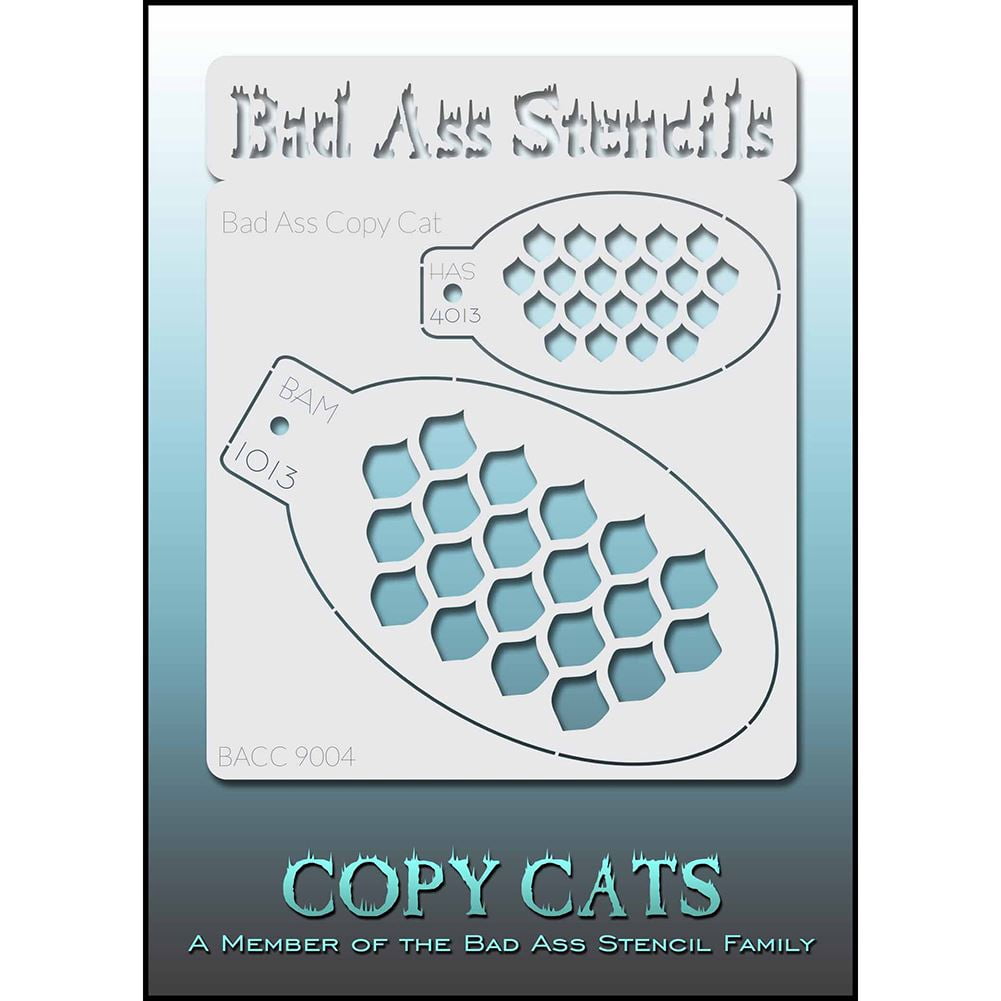 Bad Ass Copy Cat Stencil - Fish Scales 9004, Thin, Flexible, High Grade ...