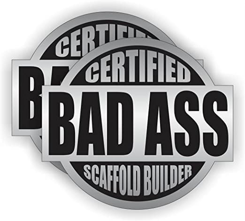 Bad Ass Scaffold Builder Hard Hat Sticker / Helmet Decal Label Lunch ...