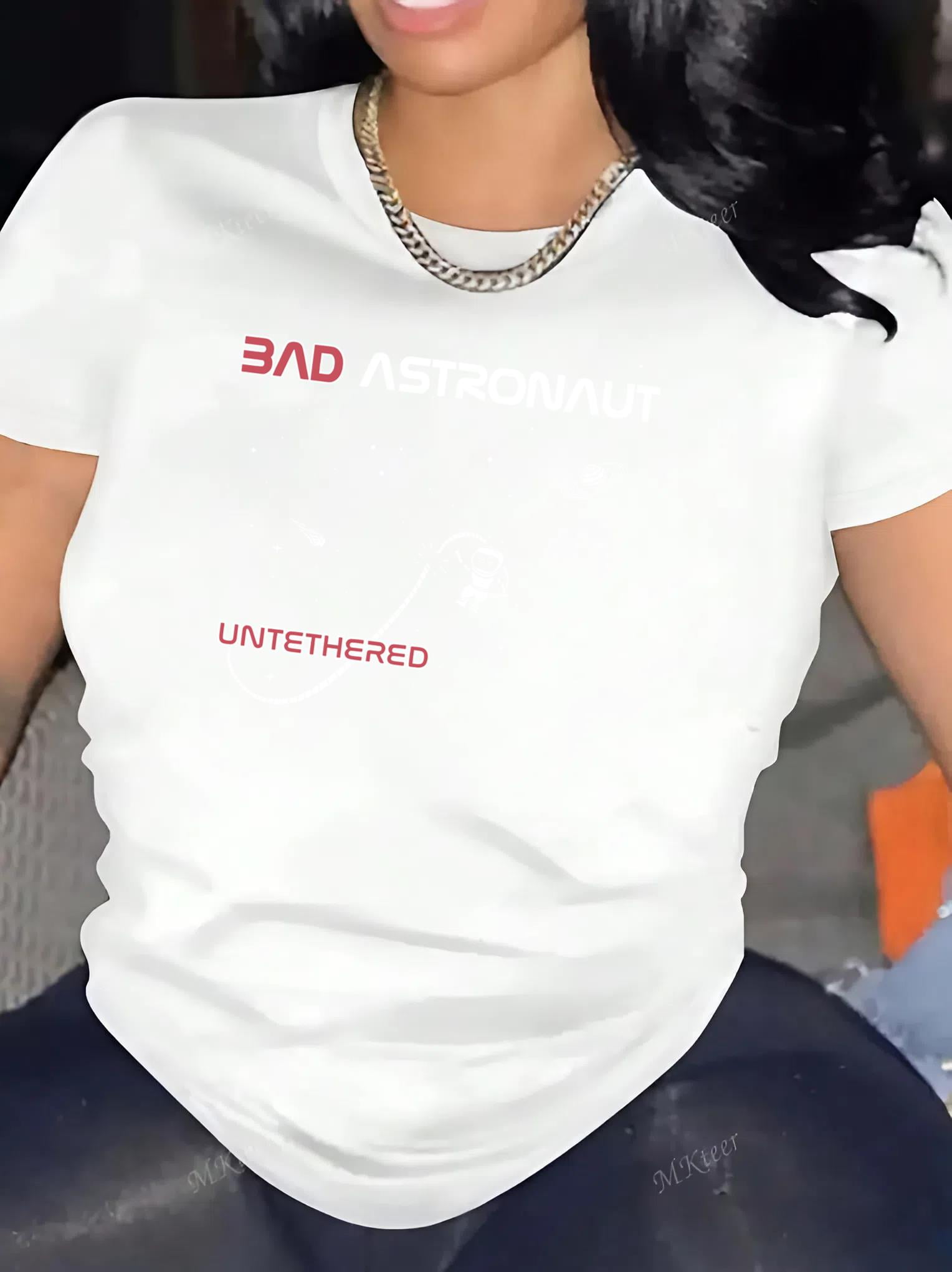 Bad Astronaut Untethered Cool Indie Rock Band Music Fan Unisex T-Shirt ...