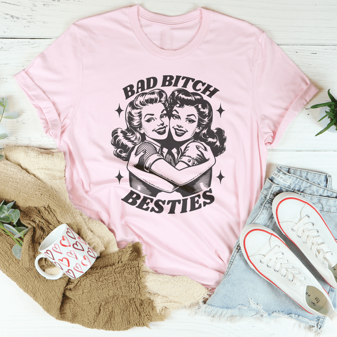 Bad B Besties Tee Peachy Sunday T-Shirt - Walmart.com
