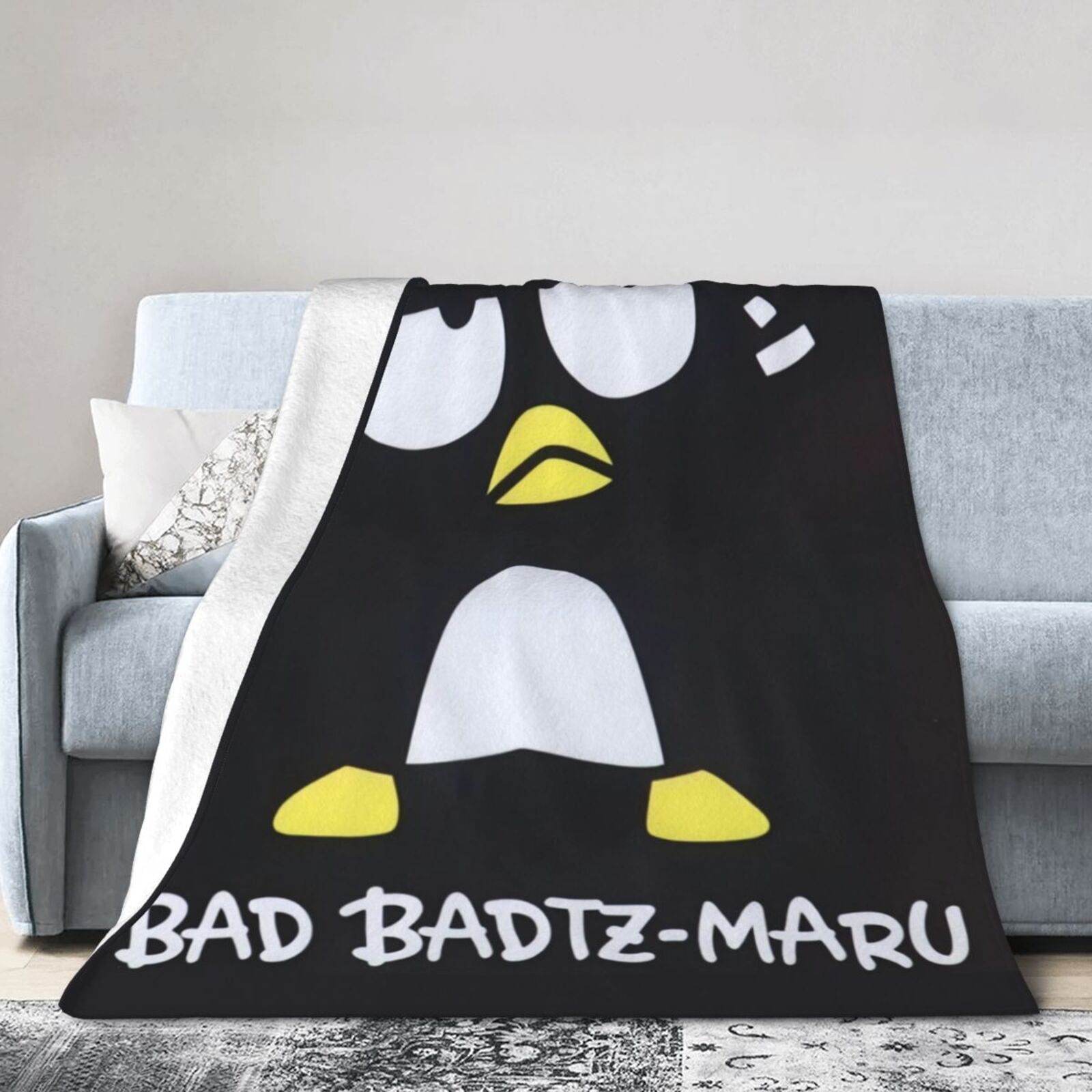 Bad Badtz-Maru Throw Blanket Warm Soft Flannel Flannel Blankets For ...
