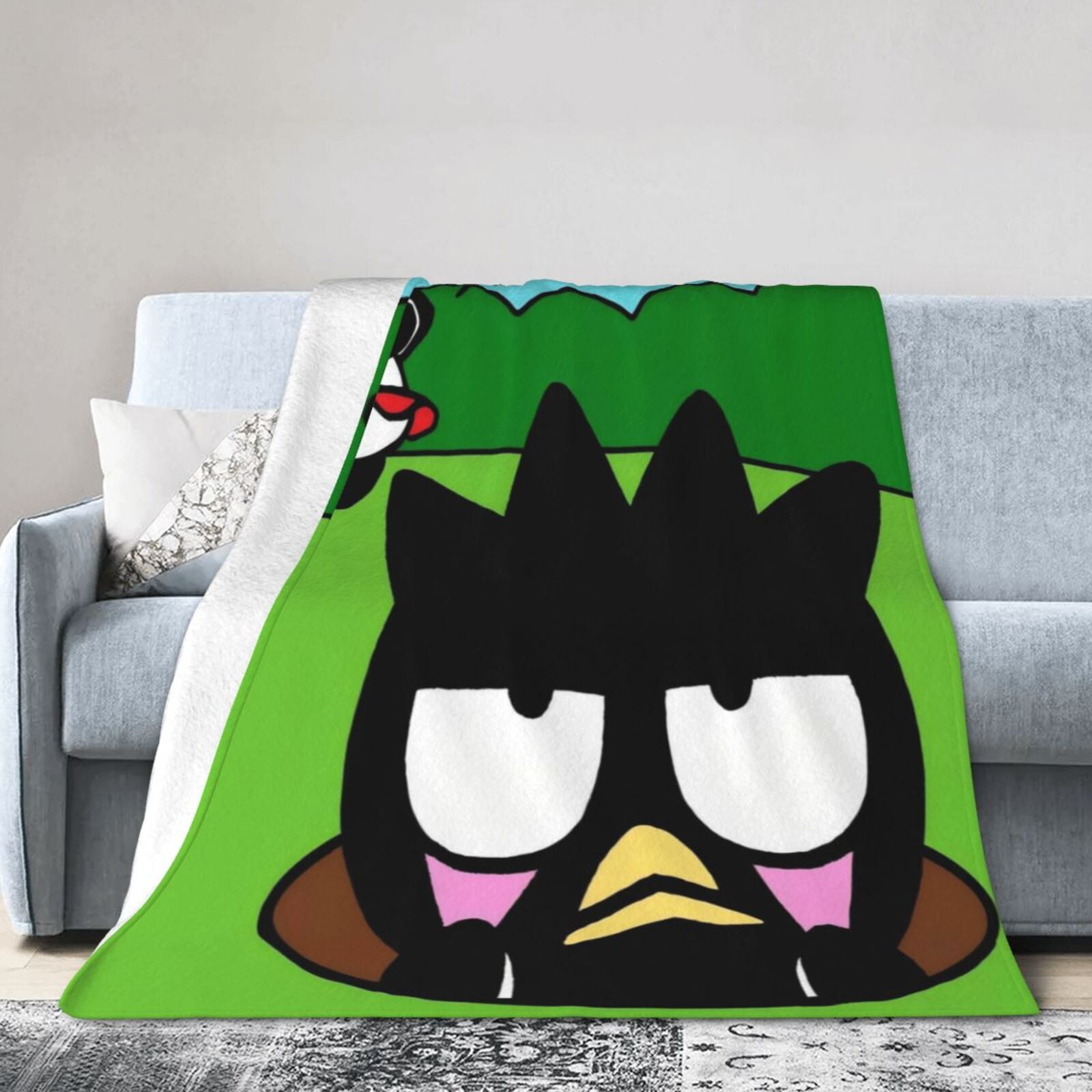 Bad Badtz-Maru Throw Blanket Warm Soft Flannel Flannel Blankets For ...