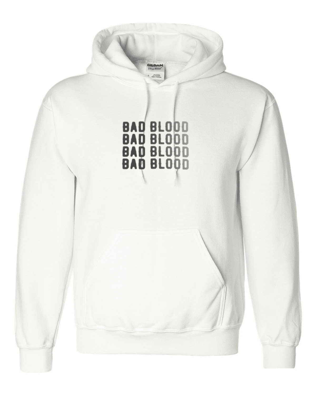 Bad Blood Quote With Bold Retro Serif Text Vintage Style Hoodie Shirt ...