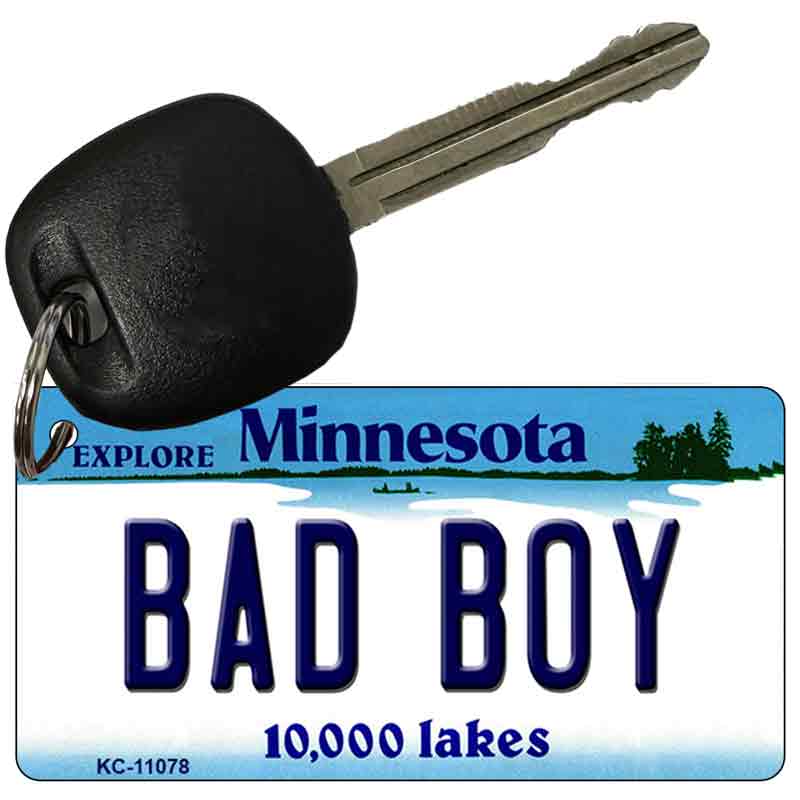 Bad Boy Minnesota State License Plate Tag Novelty Key Chain KC-11078 3 ...