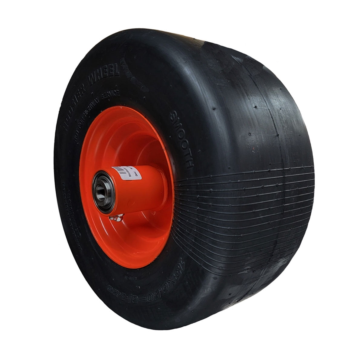 Bad Boy Mowers No Flat 13 x 6.50-6 Orange Wheel Assembly for Lawn ...