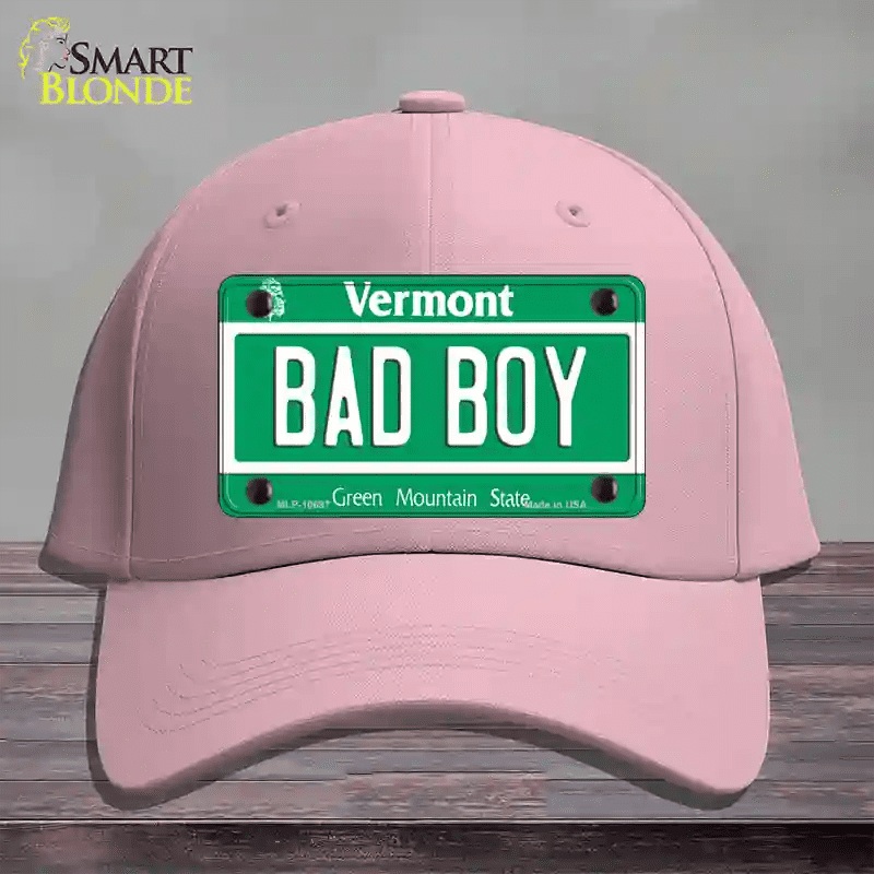 Bad Boy Vermont Novelty License Plate Hat Cotton Pink - Walmart.com
