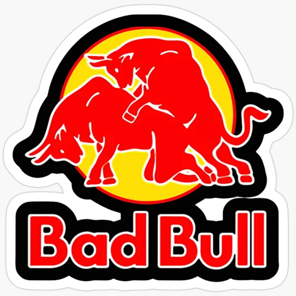 Bad Bull Sticker Phone Decal Water Bottle Stickers Car Decals, Laptop ...