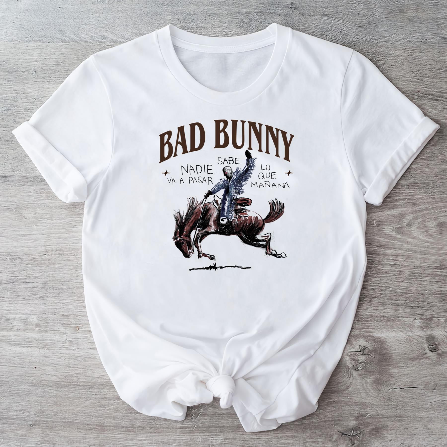 Bad Bunny 2024 Tour Shirt, Nadie Sabe Lo Que Va A Pasar Manana, Most ...