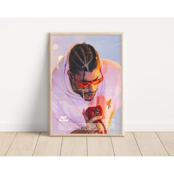 Bad Bunny Album Poster, Un Verano Sin Ti Art Print, Music Wall Art ...