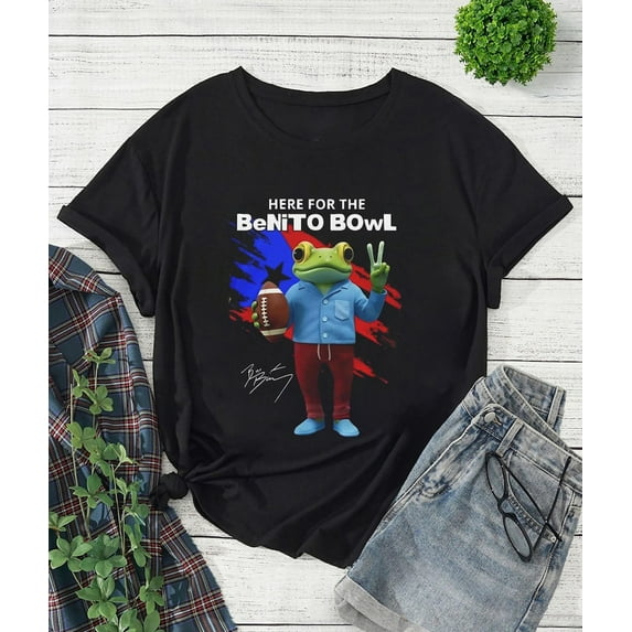 Bad Bunny Benito Bowl Shirt, Puerto Rico Football Graphic Tee Unisex ...