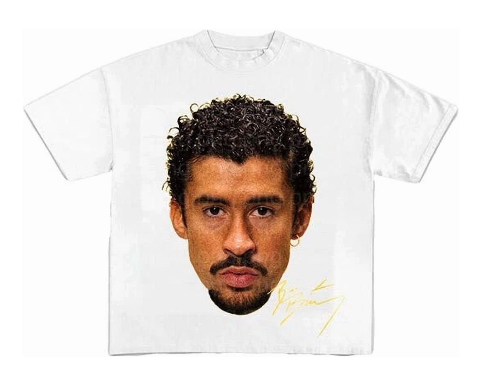Bad Bunny Big Face Debi Tomar Mas Fotos T Shirt - Walmart.com