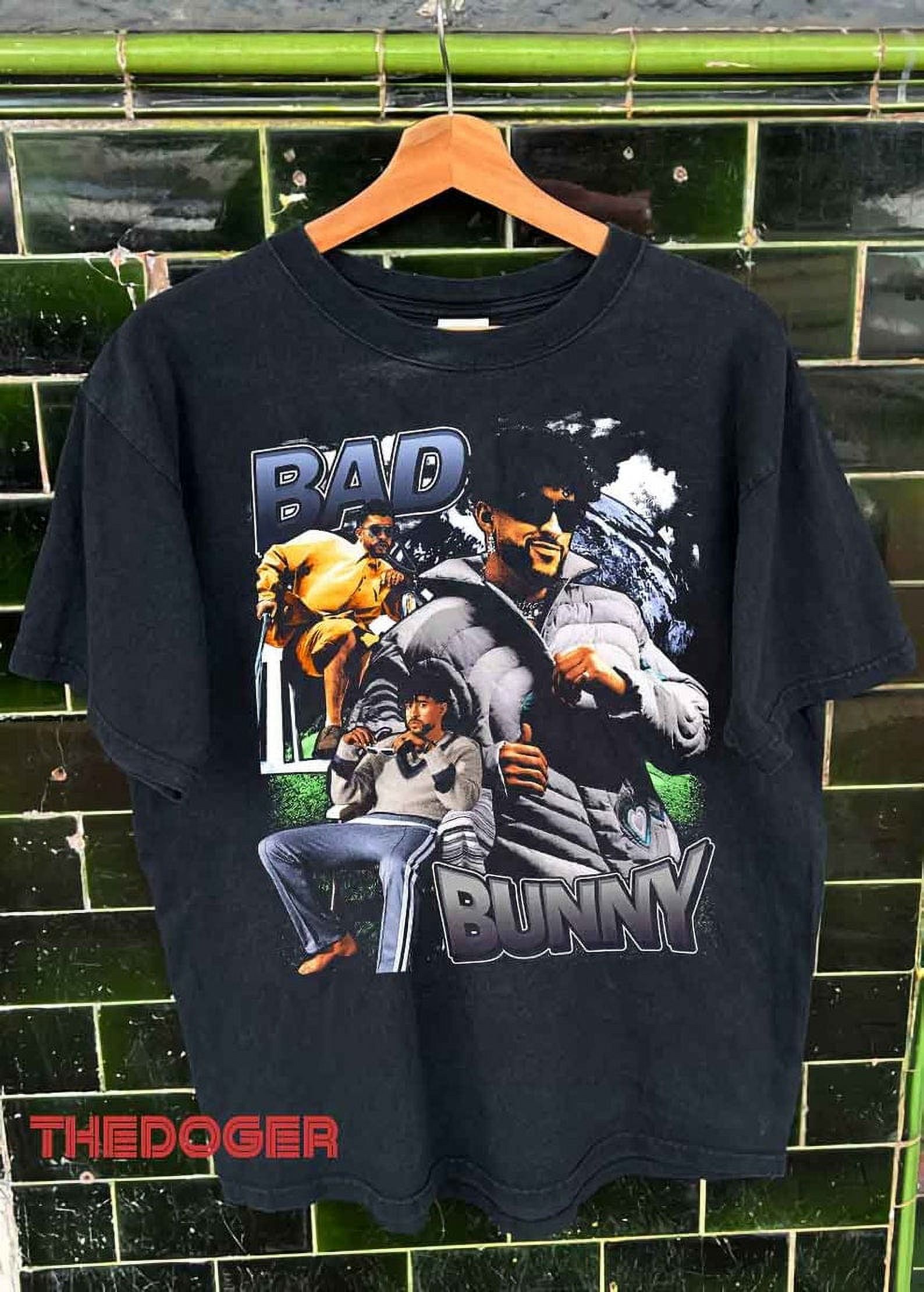 Bad Bunny Bootleg Inspired Tee Inspired Vintage - Walmart.com