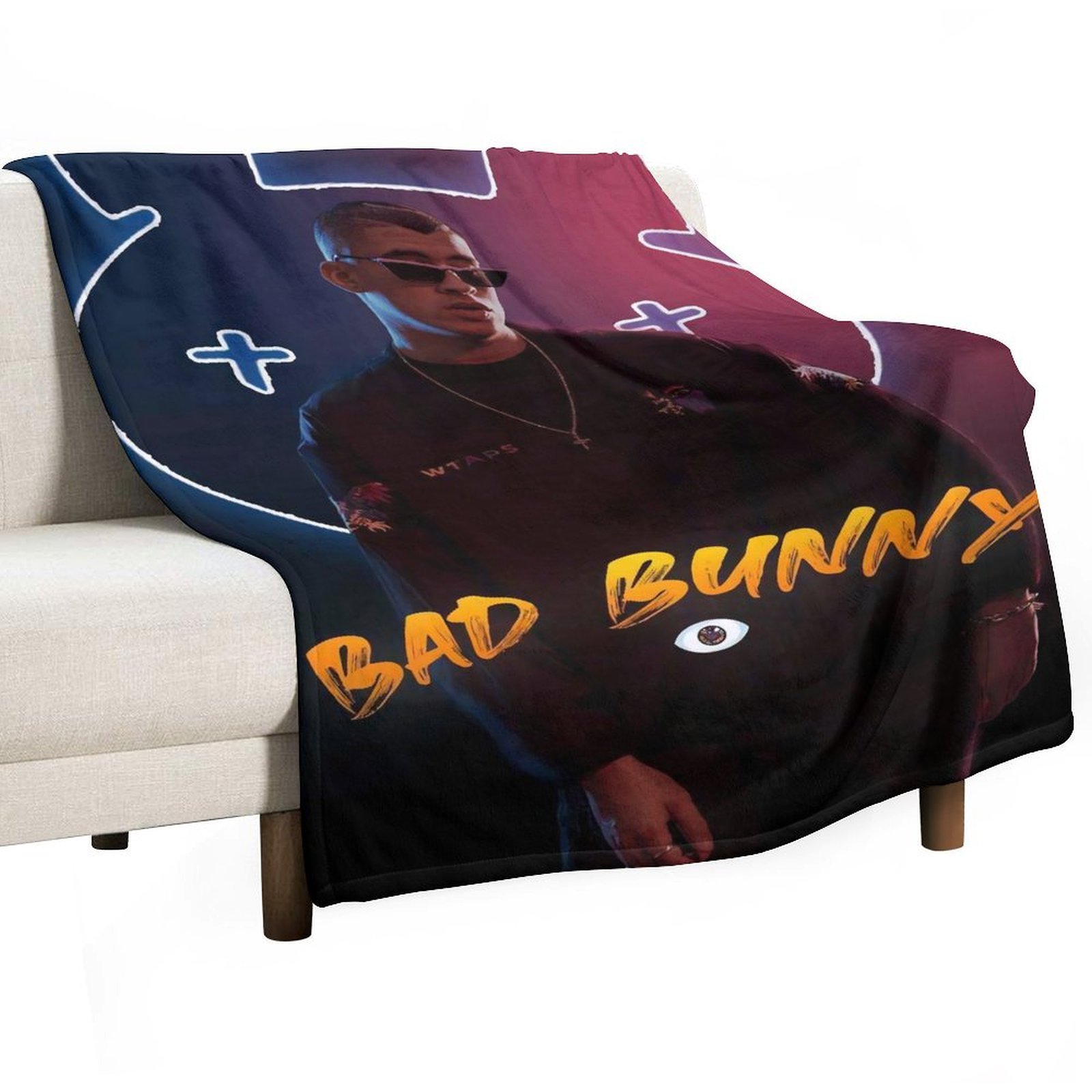 Bad Bunny Luxury Flannel Blanket - Super Soft Anti-Static Plush Warm ...