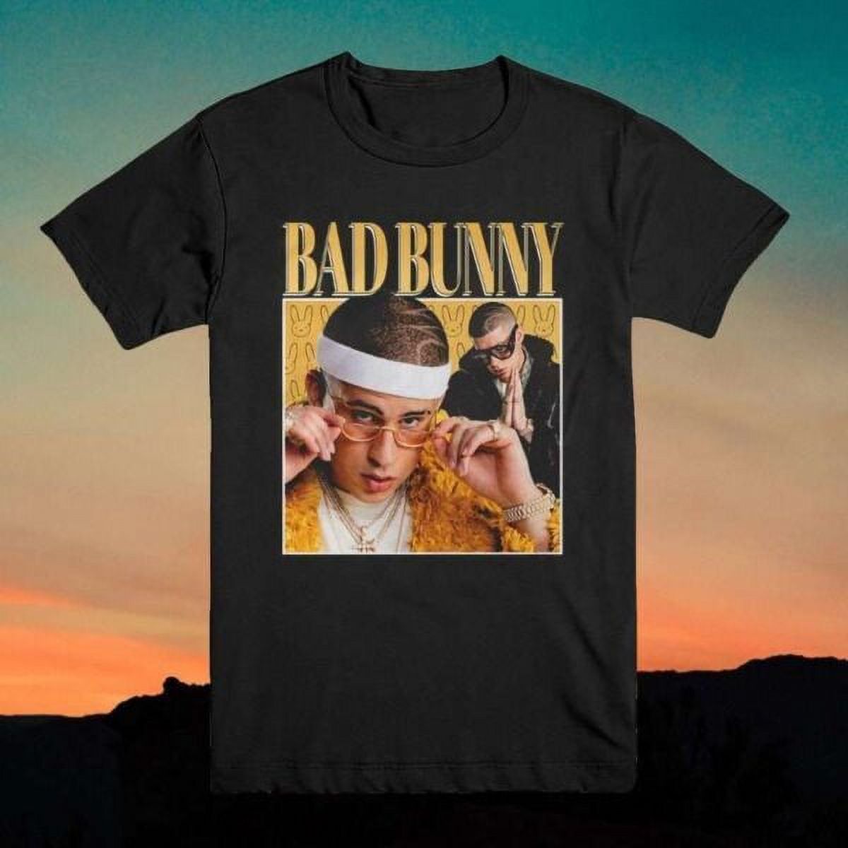 Bad Bunny Merch T-shirt Rapper Music Rap - Walmart.com