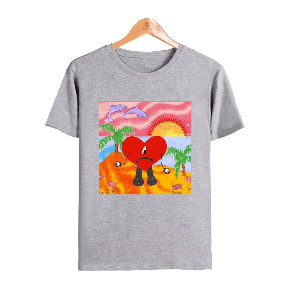 Bad Bunny Merch Un Verano Sin Ti Album T-shirt Crewneck Short Sleeve ...