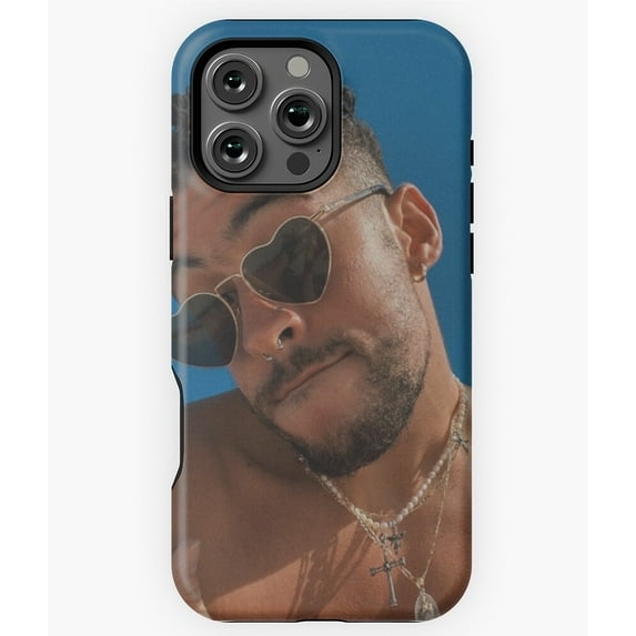 Bad Bunny Music Artist Rapper Fan Phone Case for iPhone 16 15 14 13 12 ...
