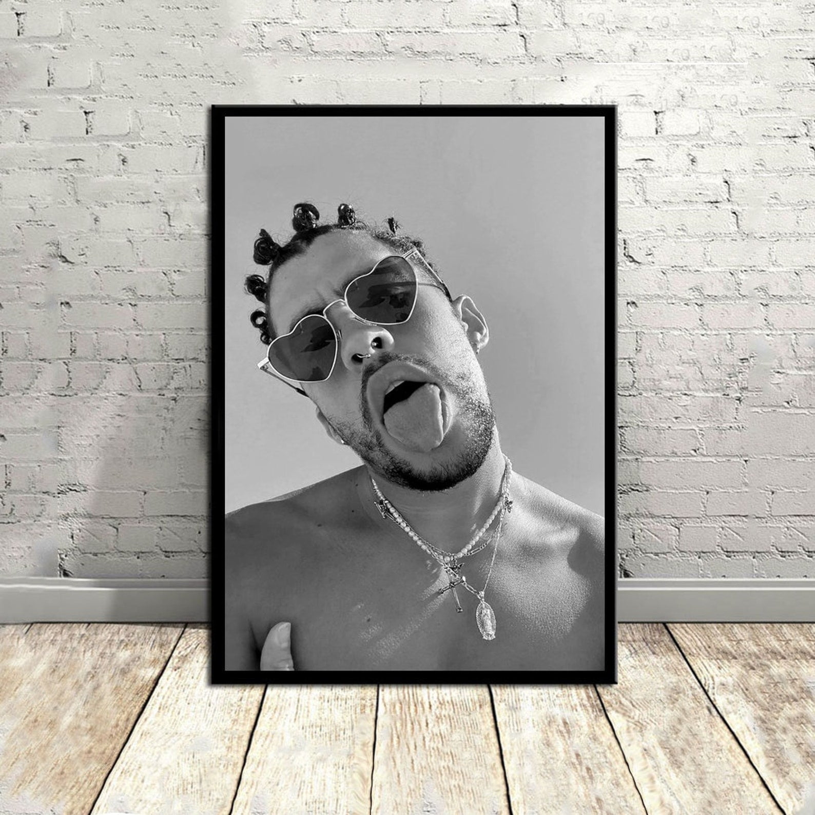 Bad Bunny Music Poster, Vintage Canvas Art Print, Wall Decor - Size ...