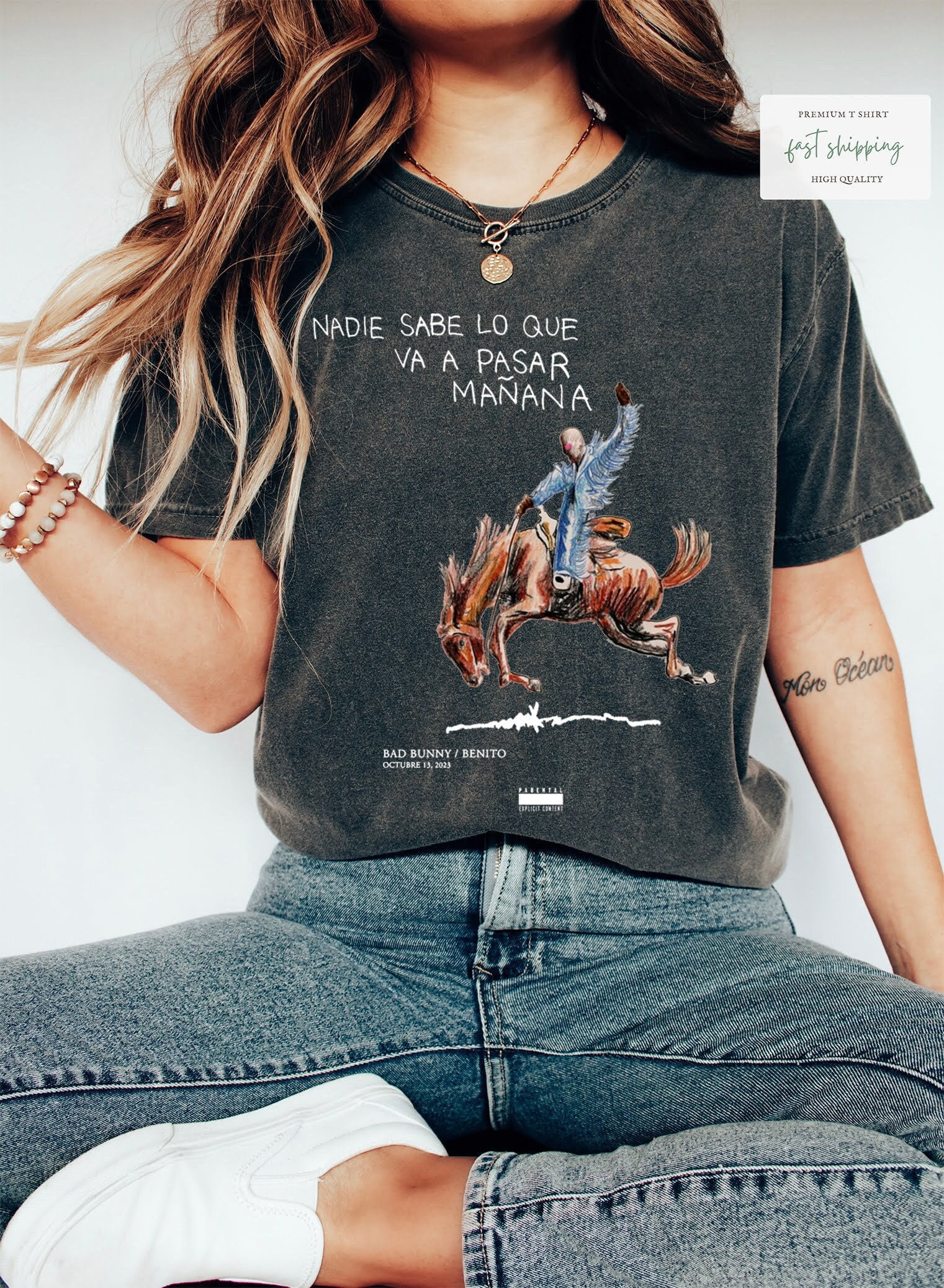 Bad Bunny Nadie Sabe Shirt - Hip Hop Fan Merchandise - Stylish Tee for ...